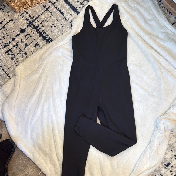 Fabletics | Pants & Jumpsuits | Fabletics Black Racerback Jumpsuit For ...